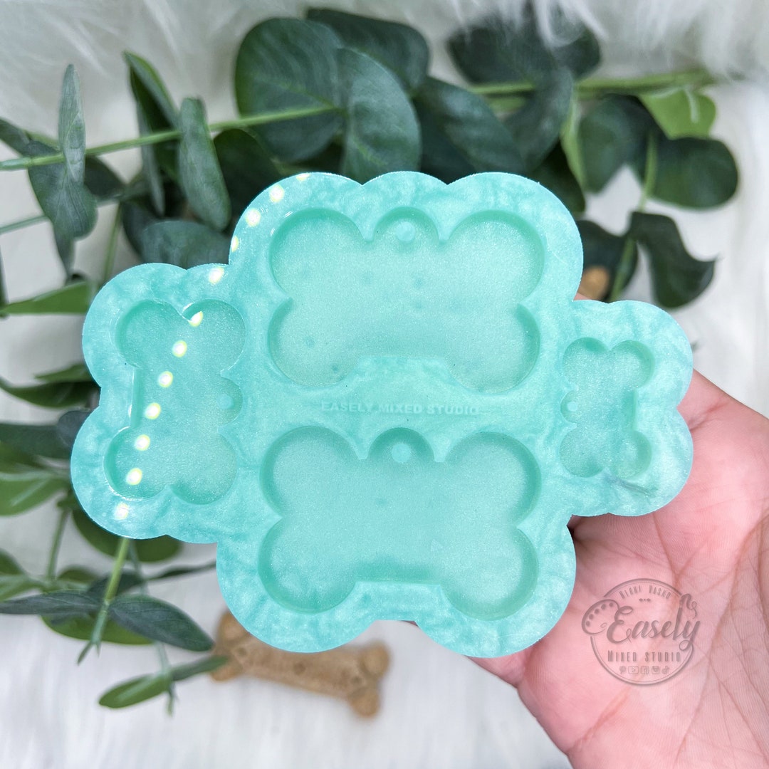 Dog ID Tag Palette Silicone Mold, All Same Depth, Dog Mom Mold, Pet ...