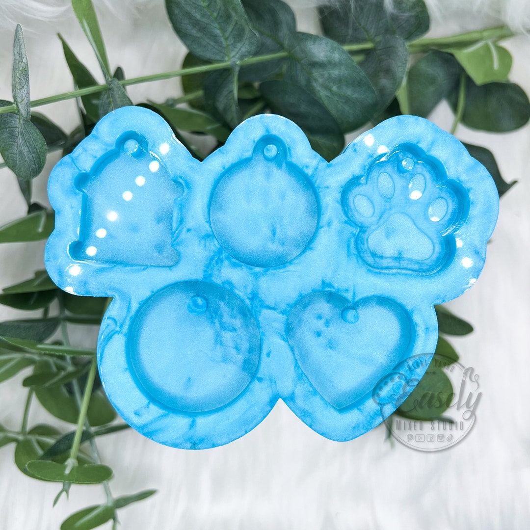 Dog ID Tag Palette Silicone Mold, Dog Tag Mold, Resin Mold, Handmade ...