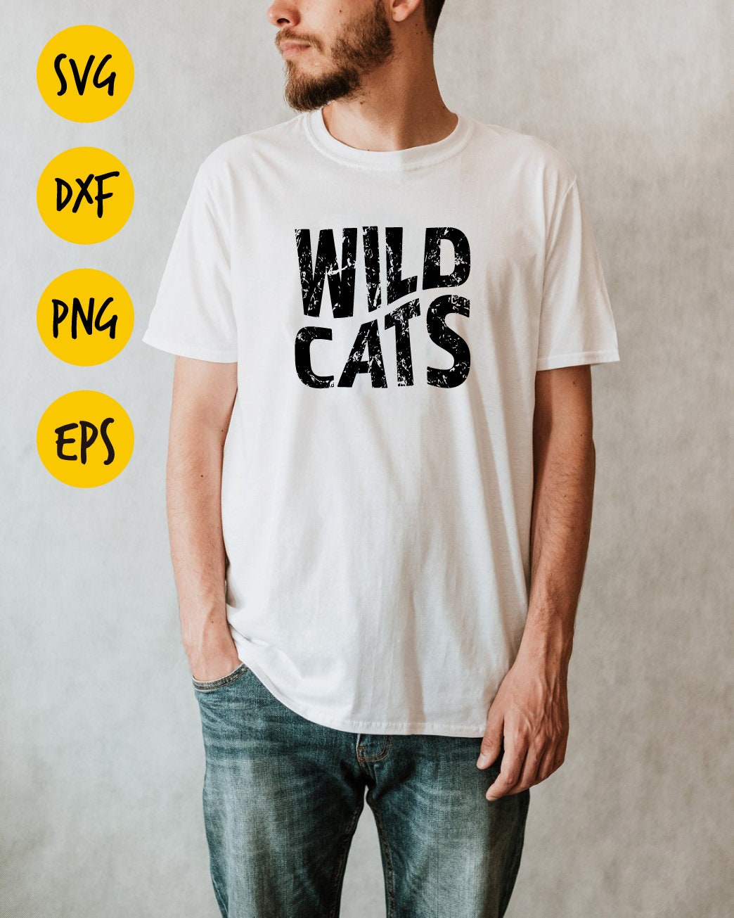 Wildcats Svg Wildcats Retro Distressed Wildcats Wildcats - Etsy