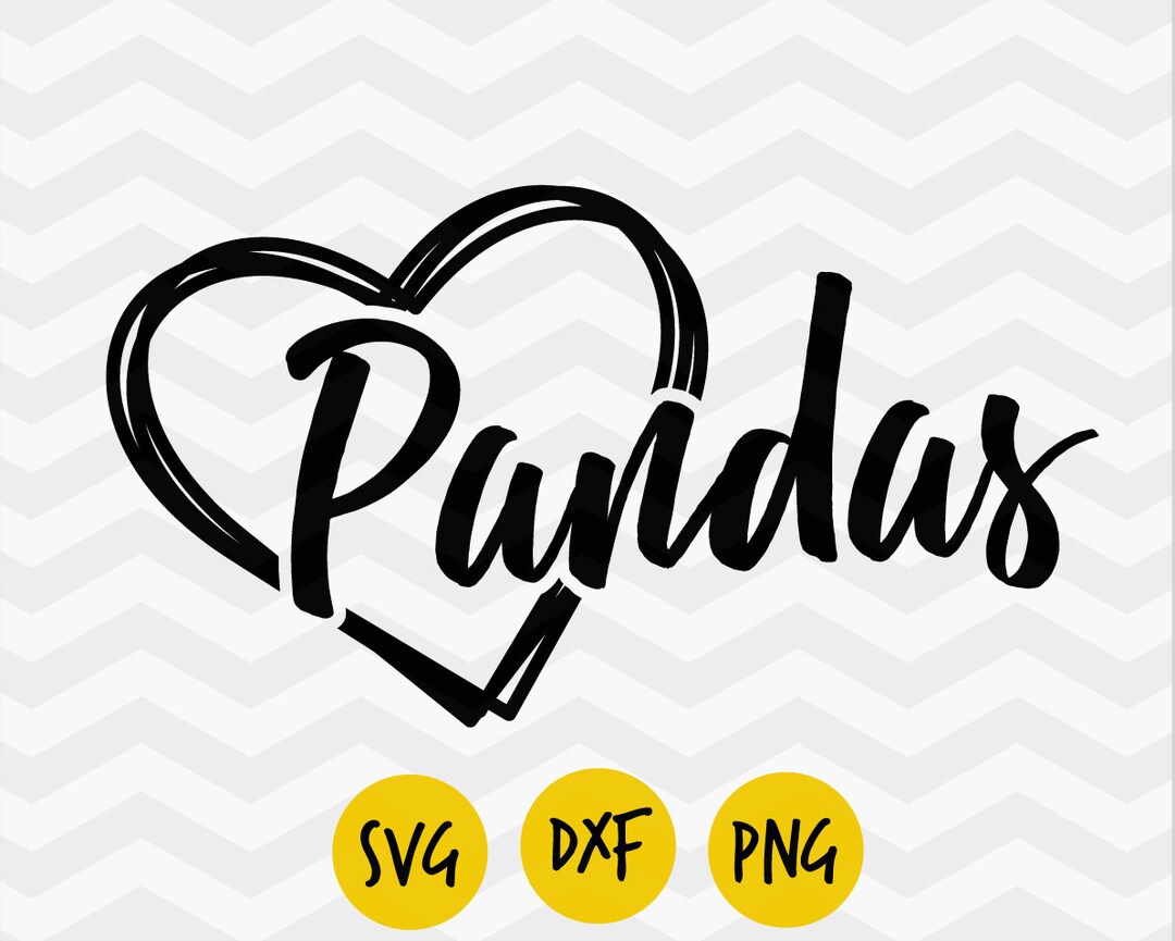 Pandas Svg, Pandas Heart Svg, Pandas Pride, I Love Pandas, Petlover ...