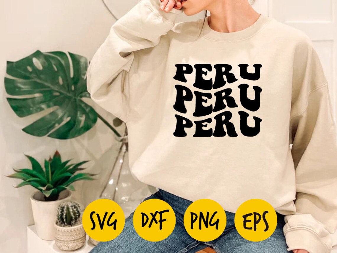 Peru Svg, Peru Groovy Svg, Peru Flag,peru Love Svg, Peru Dxf, Peru ...