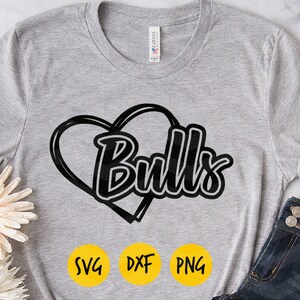 Bulls Svg, Bulls Heart Svg, Bulls Pride, I Love Bulls , Forest Life ...