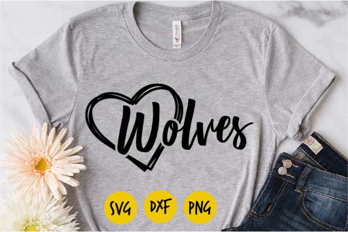 Wolves Svg, Wolves Heart Svg, Wolves Pride, I Love Wolves, Wolf Png ...