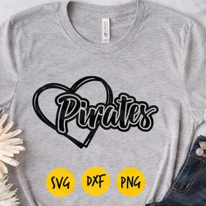 Pirates Svg, Pirates Heart Svg, Pirates Pride, I Love Pirates, Forest ...