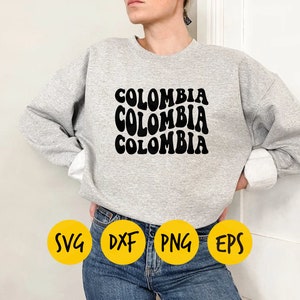 Colombia Svg, Colombia Groovy Svg, Colombia Flag,colombia Love Svg ...