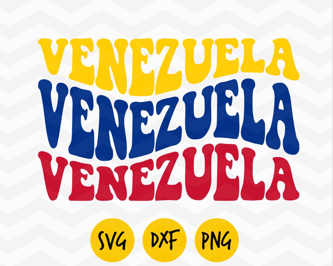 Venezuela Svg Venezuela Groovy Svg Venezuela Flagvenezuela - Etsy