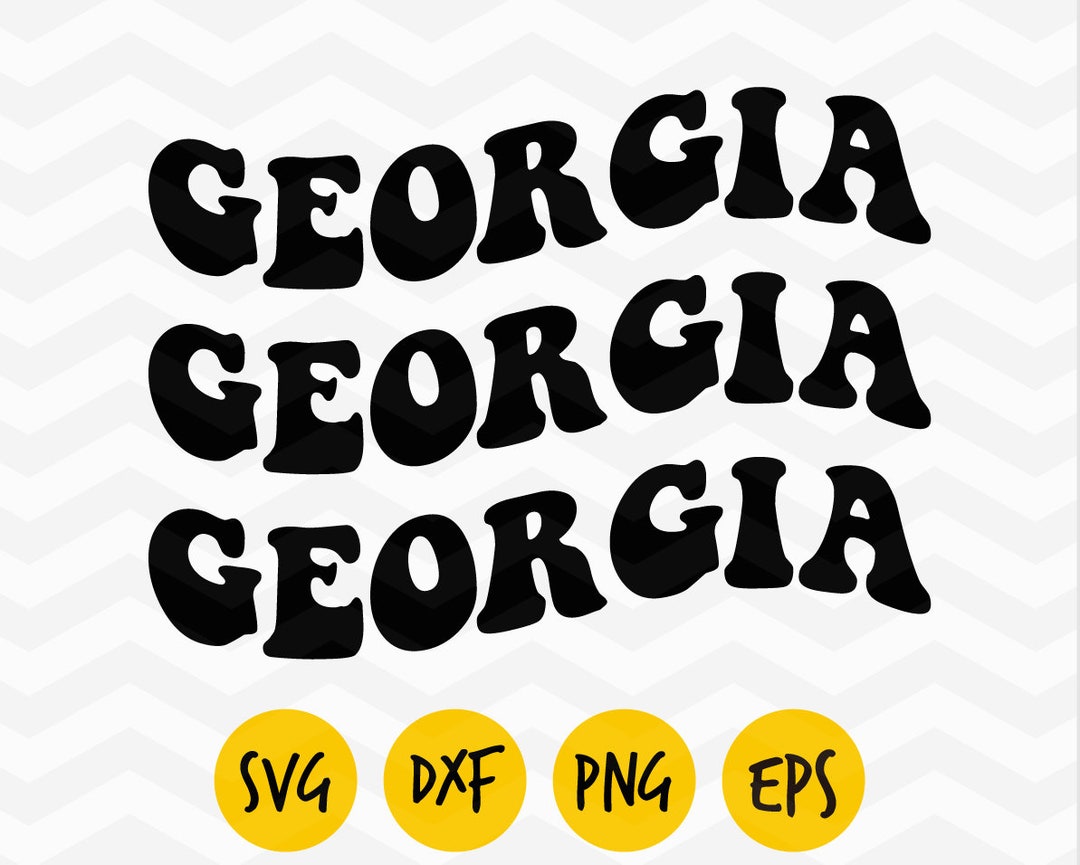 Georgia Svg Georgia Groovy Svg Georgia Leopard Svggeorgia - Etsy