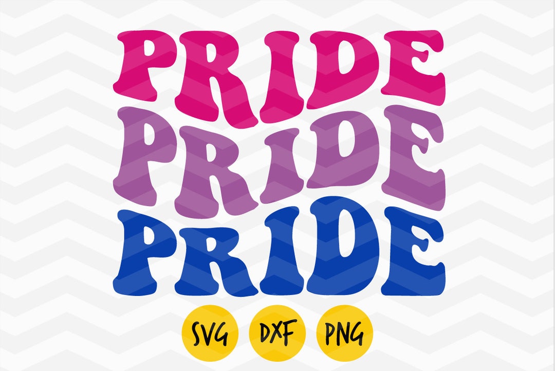 Pride Svg Bisexual Flag Svg Pride Flag Silhouette Svg Bi - Etsy
