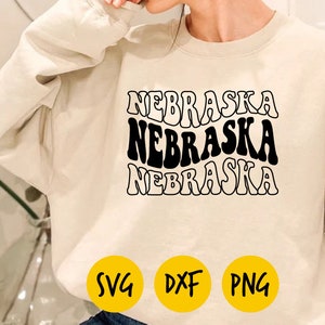 Nebraska Svg Nebraska Groovy Svg Nebraska Leopard - Etsy