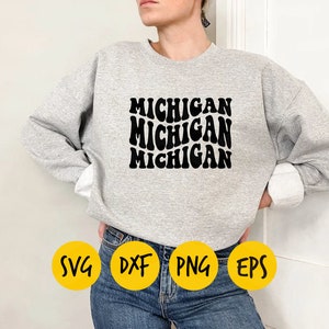 Michigan Svg Michigan Groovy Svg Michigan Leopard - Etsy