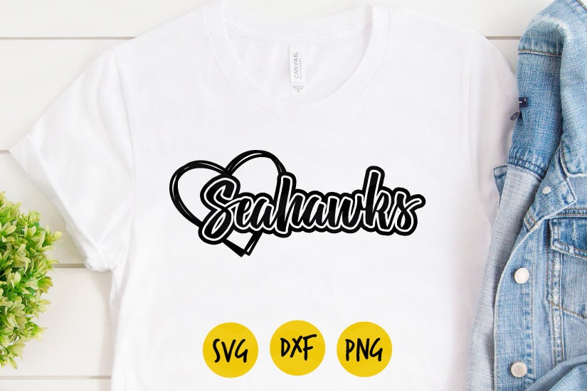 Seahawks Svg, Seahawks Heart Svg, Seahawk Png, I Love Seahawks, Bird ...