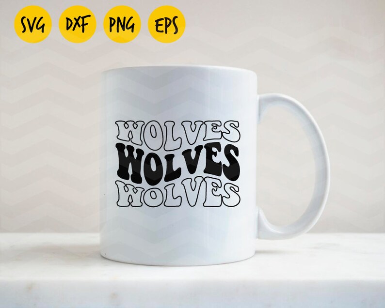 Wolves Svg Wolves Heart Svg Wolves Retro I Love Wolves - Etsy