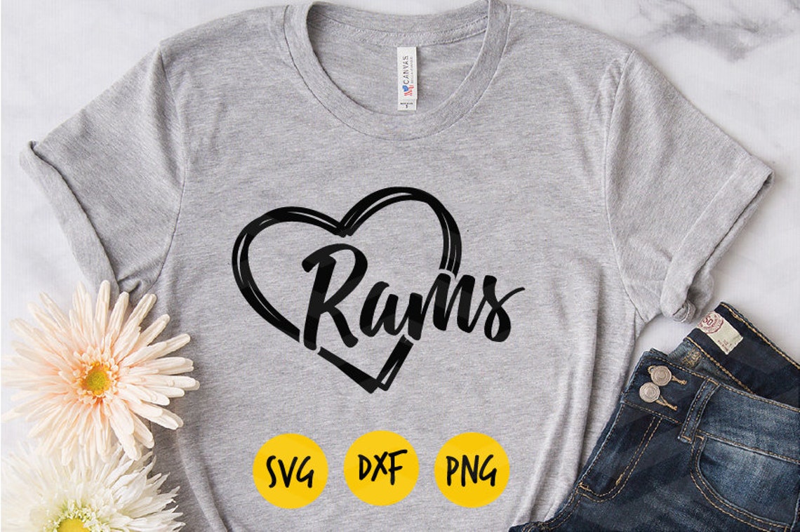 Rams Svg Rams Heart Svg Rams Pride I Love Rams Forest | Etsy