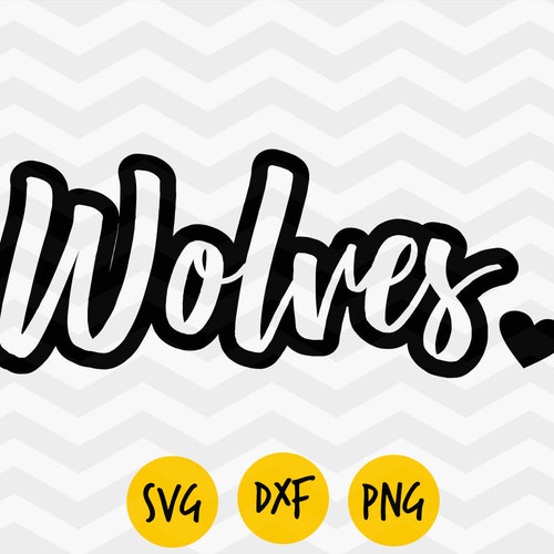 Wolves Svg Wolves Heart Svg Wolves Pride I Love Wolves - Etsy