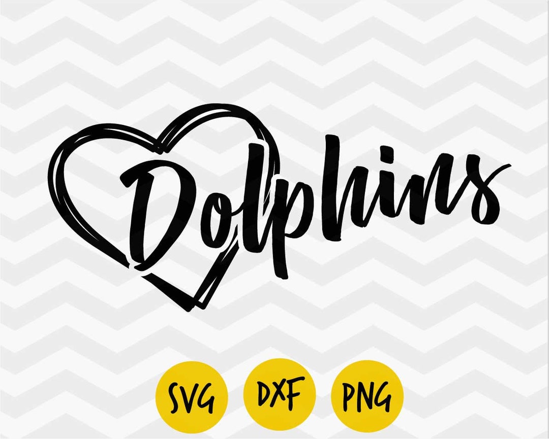 Dolphins Svg, Dolphins Heart Svg, Dolphins Pride, I Love Dolphins ...
