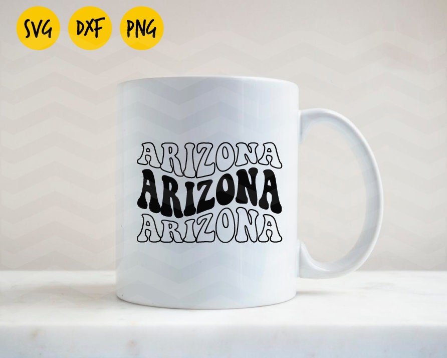 Arizona Svg Arizona Groovy Svg Arizona Flagarizona Love - Etsy