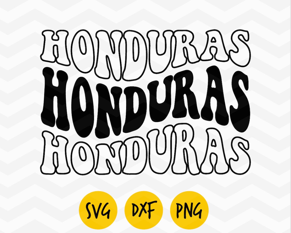 Honduras Svg Honduras Groovy Svg Honduras Flaghonduras Love - Etsy