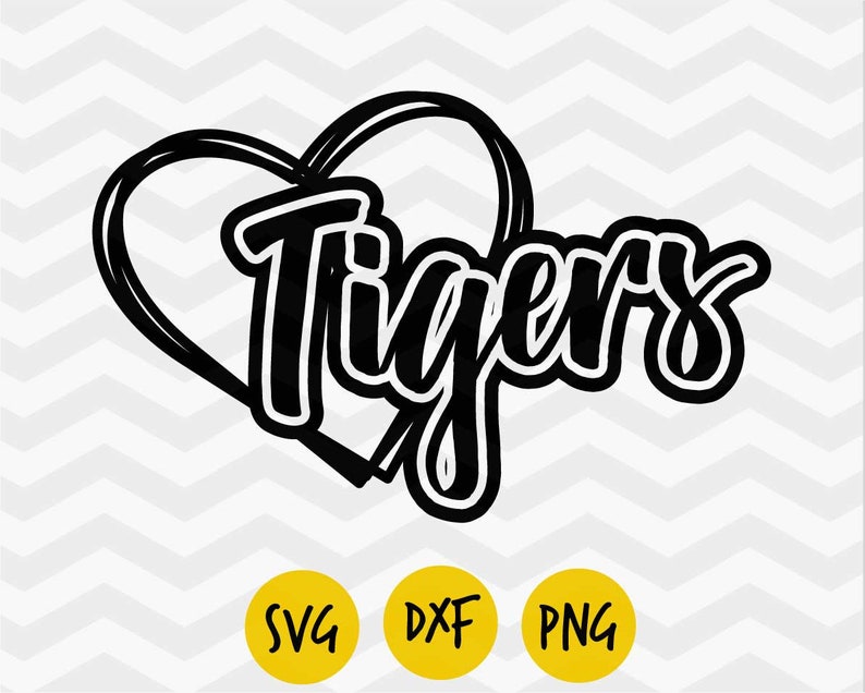 Tigers Svg, Tigers Heart Svg, Tigers Pride, I Love Tigers, Tiger Png ...