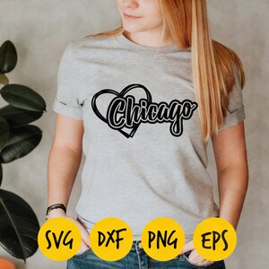 Chicago Svg, Chicago Heart Svg, Chicago Leopard Svg,chicago Love Svg ...