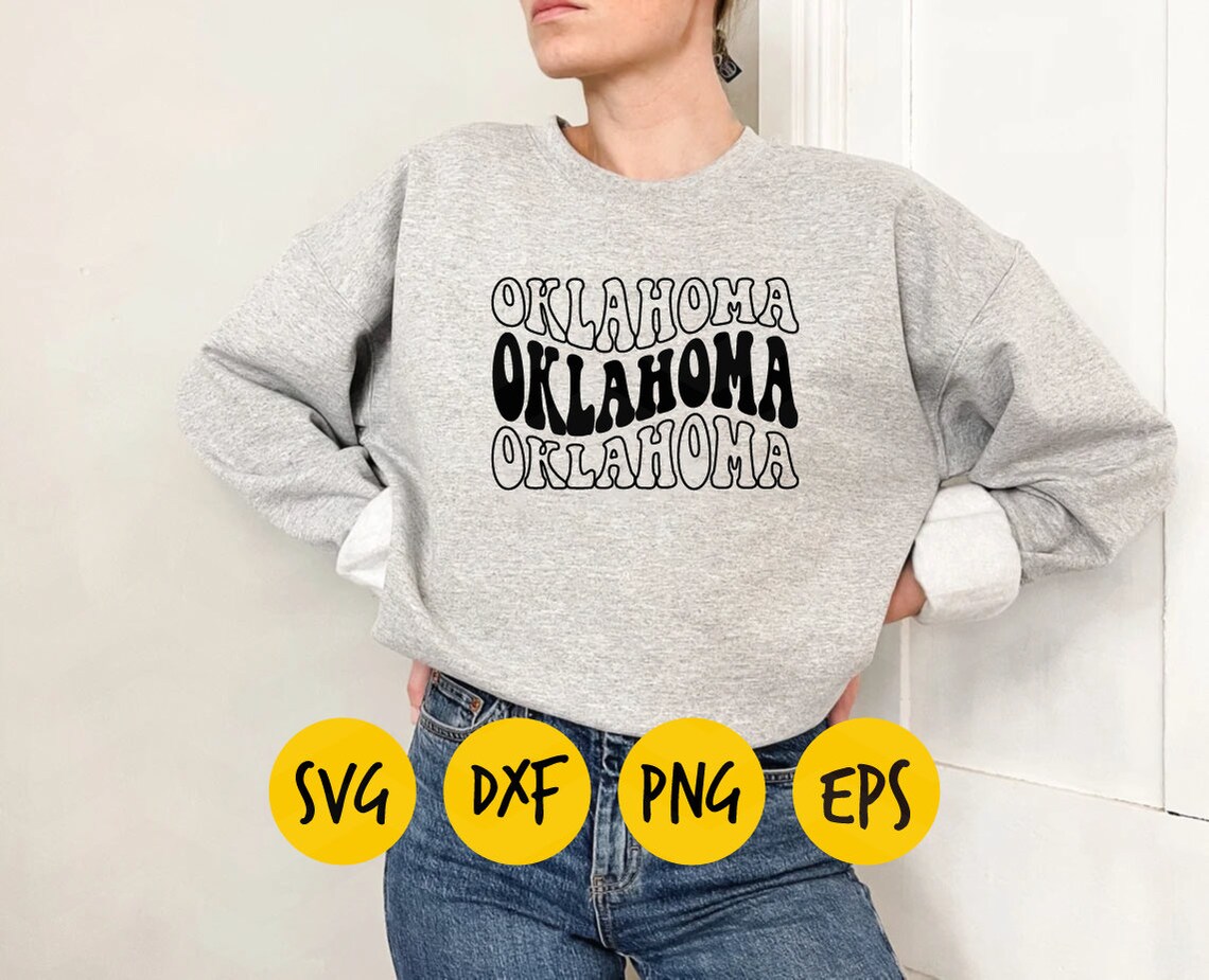 Oklahoma Svg Oklahoma Groovy Svg Oklahoma Leopard - Etsy