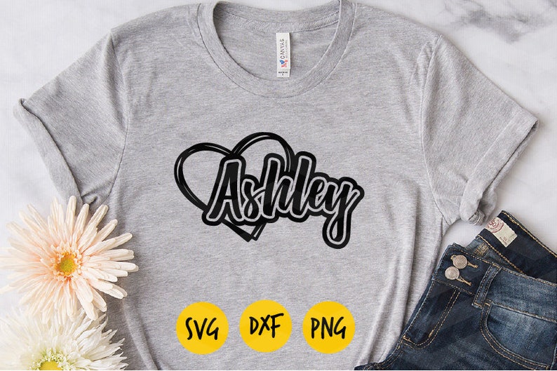 Ashley Svg Ashley Heart Svg I Love Ashley Sister Svg - Etsy