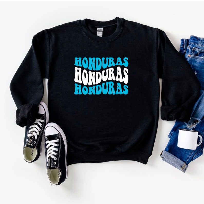 Honduras Sweatshirt, Honduras Groovy Sweater Cute, Honduras Shirt ...