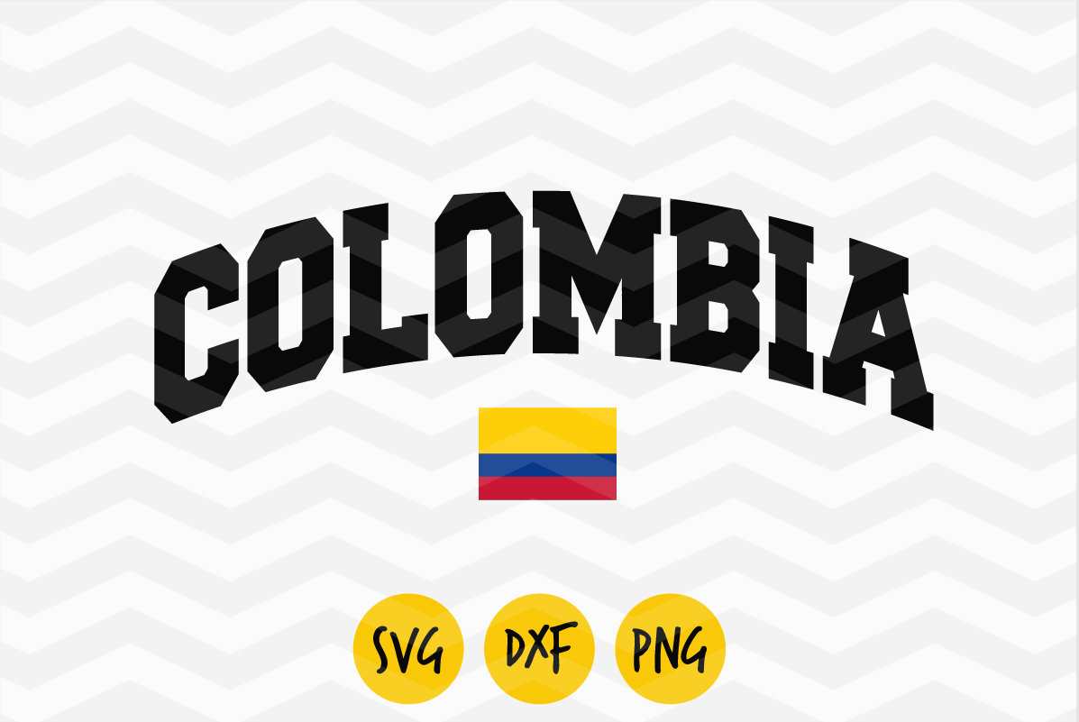 Colombia Svg, Colombia Groovy Svg, Colombia Flag,colombia Love Svg ...