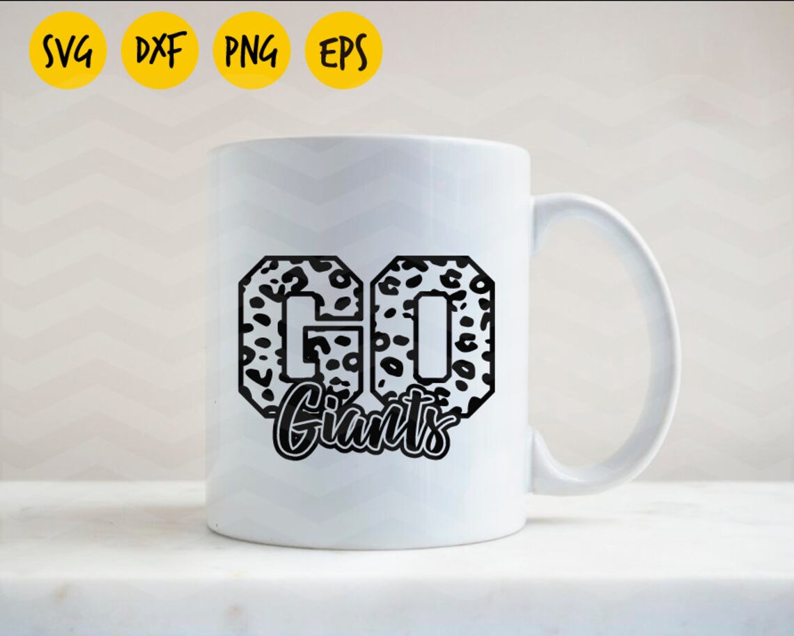 Go Giants Svg Giants Svg Giants Animal Print Png Giants - Etsy