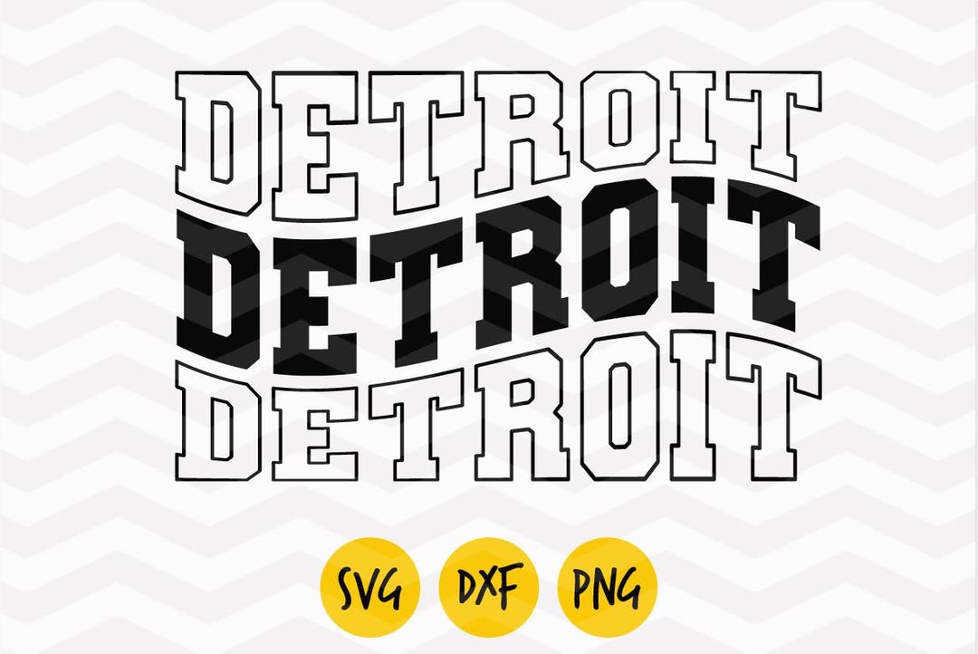 Detroit Svg, Detroit Varsity Png, Eps, Dxf, Michigan Svg | DIGITAL FILE ...