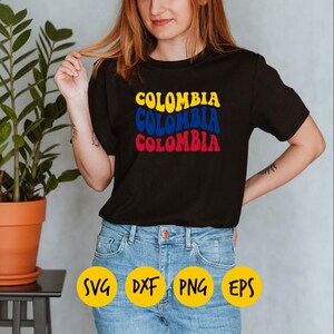 Colombia Svg, Colombia Groovy Svg, Colombia Flag,colombia Love Svg ...