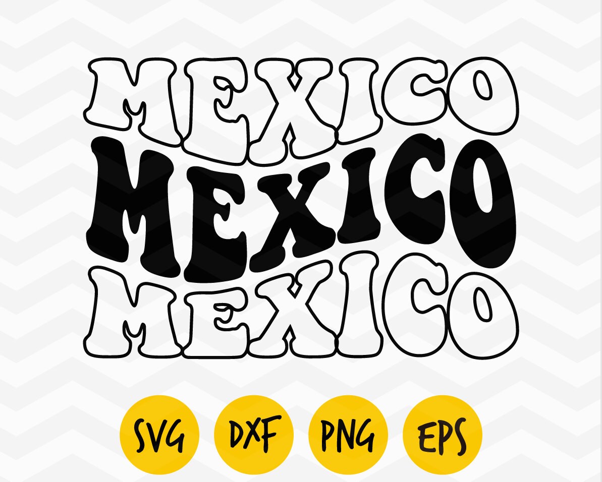 Mexico Svg Mexico Groovy Svg Mexico Leopard Svgmexico Love - Etsy