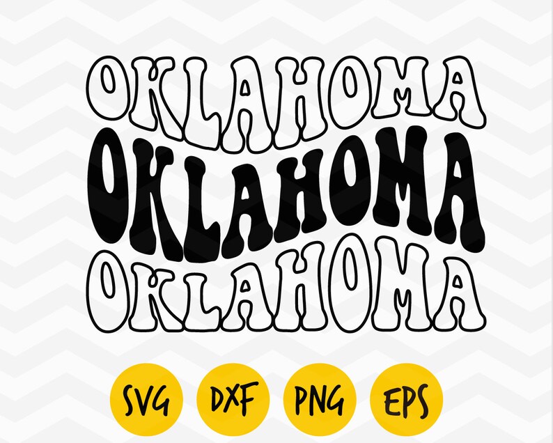 Oklahoma Svg Oklahoma Groovy Svg Oklahoma Leopard - Etsy