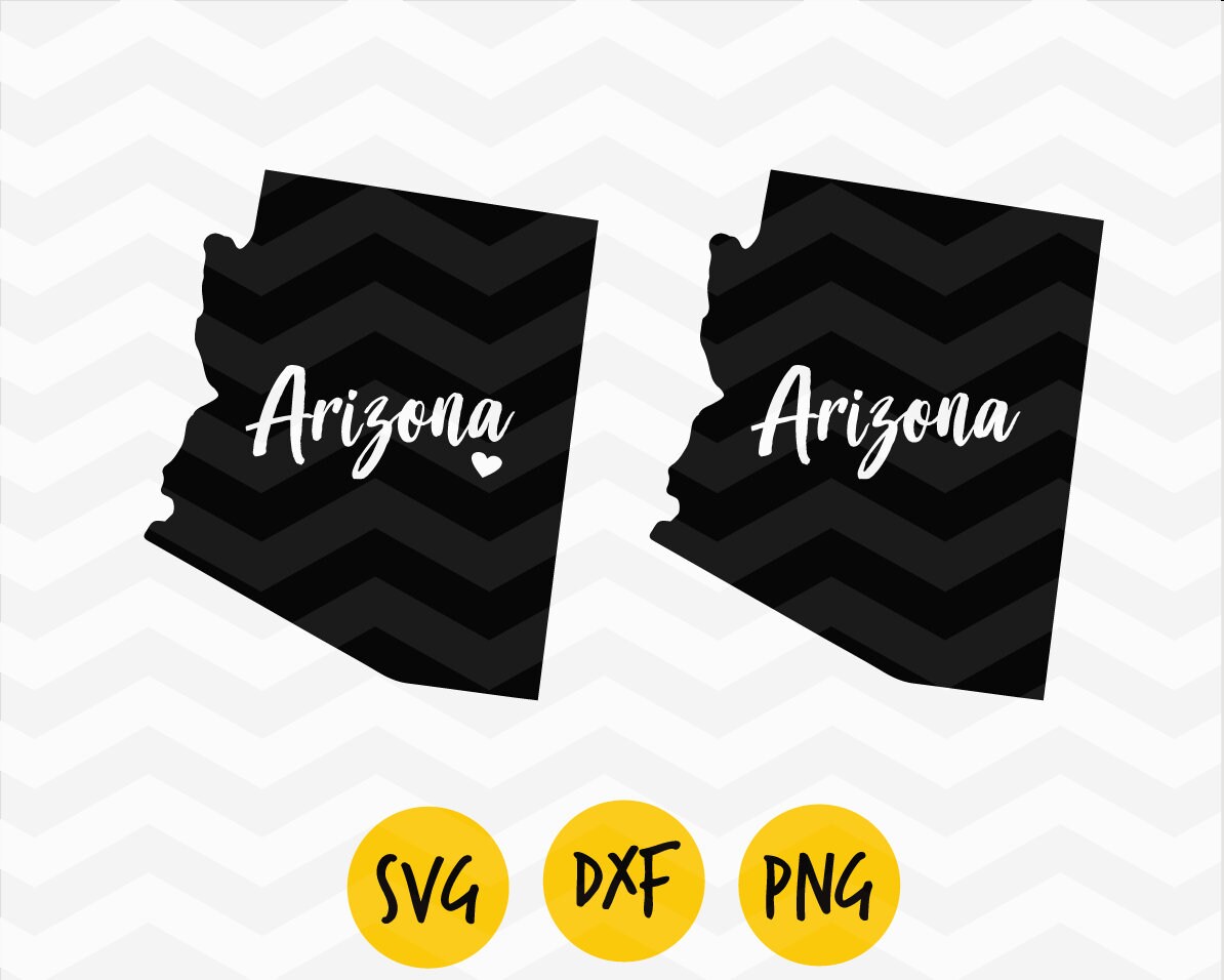 Arizona Svg Arizona Silhouette Svg Arizona Retro Png My | Etsy UK