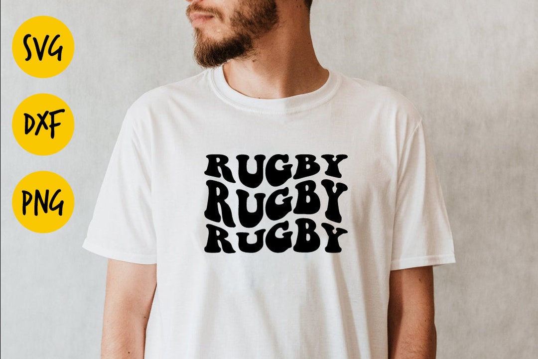 Rugby Svg Rugby Wavy Svg Rugby Dxf Rugby Png Leopard - Etsy