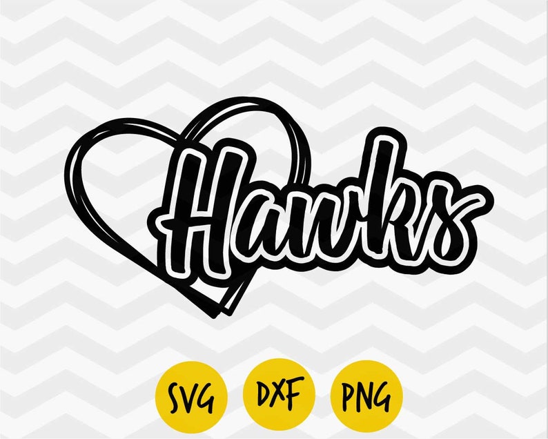 Hawks Svg Hawks Heart Svg Hawks Pride I Love Hawks Lake | Etsy