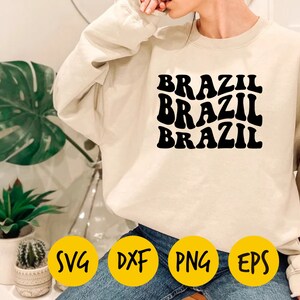 Brazil Svg, Brazil Groovy Svg, Brazil Flag,brazil Love Svg, Brazil Dxf ...