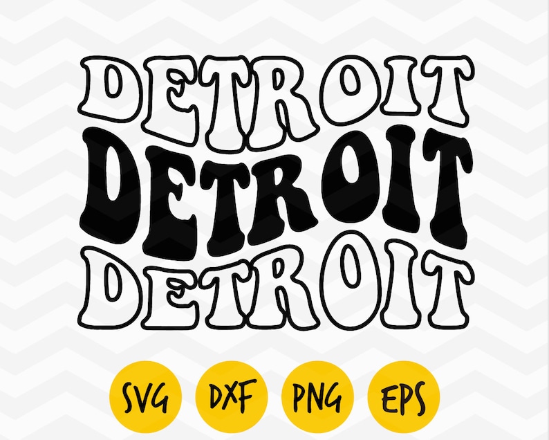 Detroit Svg Detroit Groovy Svg Detroit Leopard Svgdetroit - Etsy