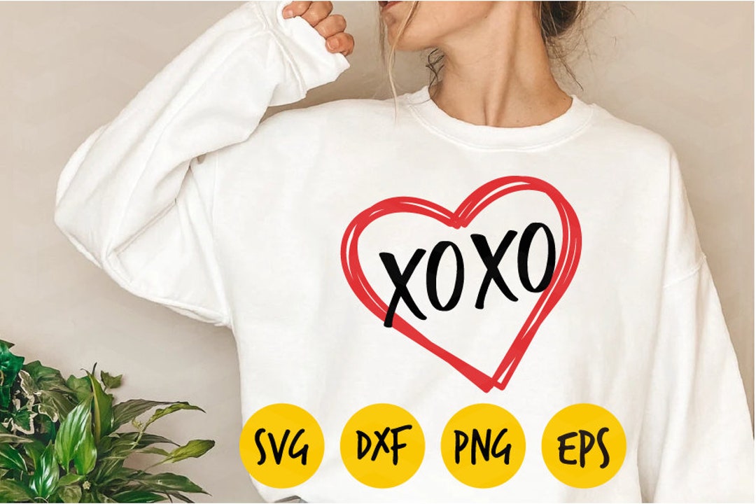 Heart Xo Xo SVG Design Heart SVG File for Cricut Leopard Print SVG ...