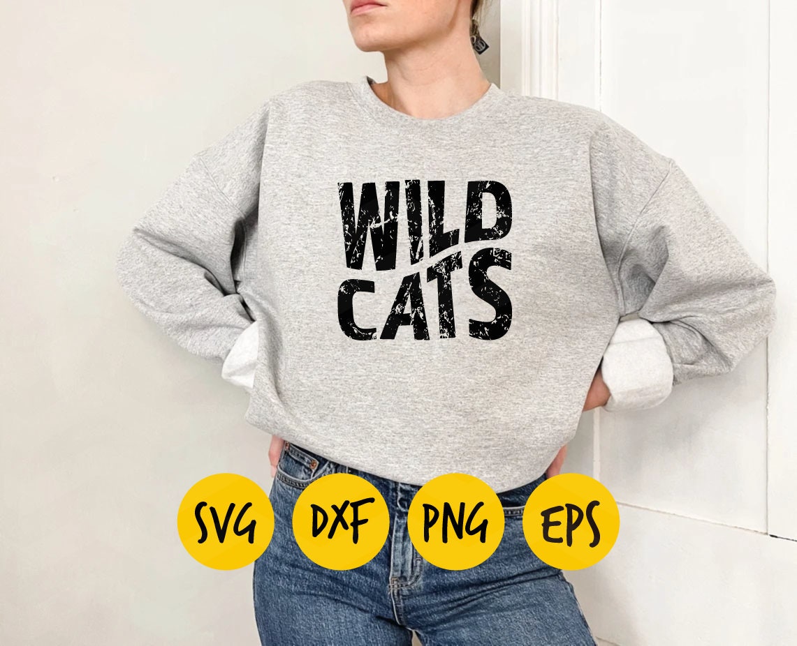 Wildcats Svg Wildcats Retro Distressed Wildcats Wildcats - Etsy
