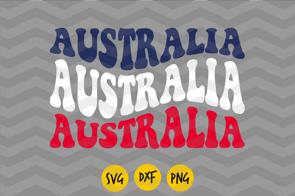 Australia Svg Australia Groovy Svg Australia Flagaustralia - Etsy