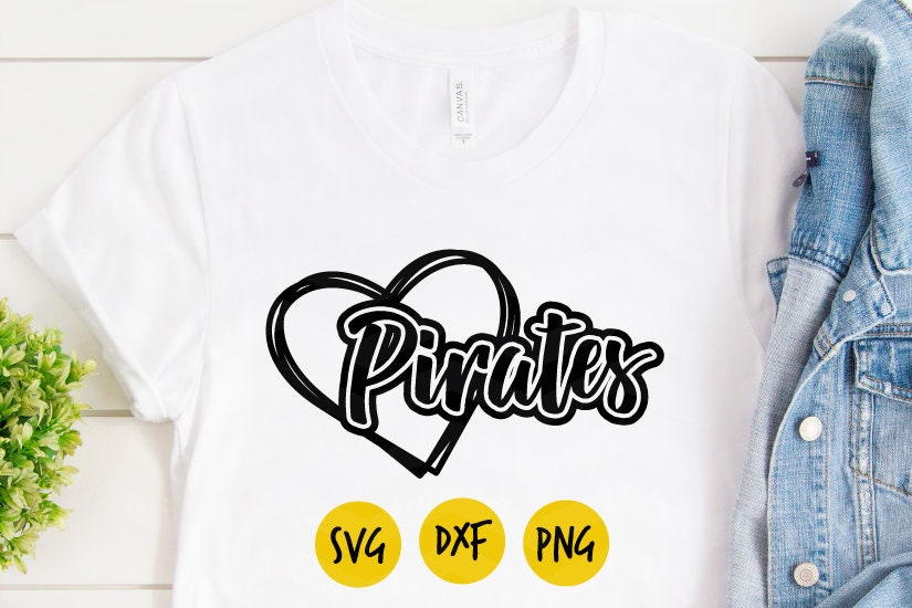 Pirates Svg, Pirates Heart Svg, Pirates Pride, I Love Pirates, Forest ...