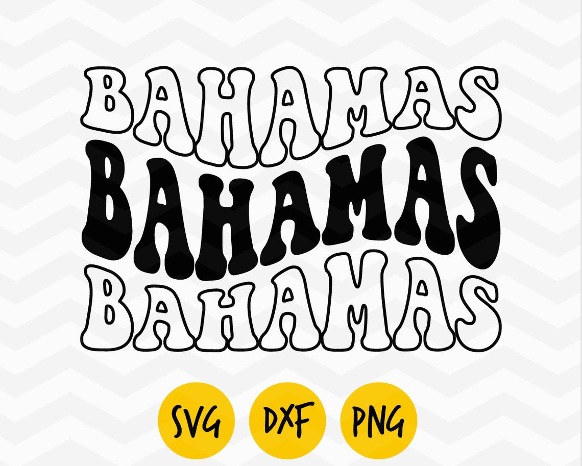 Bahamas Svg Bahamas Groovy Svg Bahamas Flagbahamas Love - Etsy