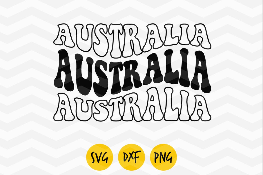 Australia Svg, Australia Groovy Svg, Australia Flag,australia Love Svg ...