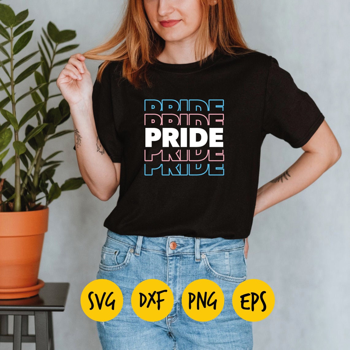 Pride Svg Trans Flag Svg Pride Flag Silhouette Svg Trans - Etsy