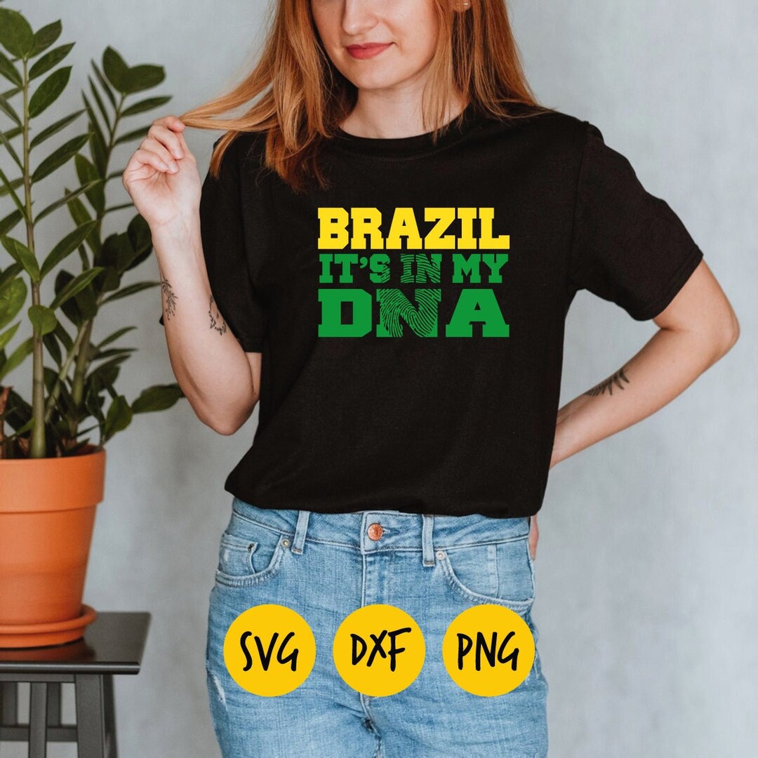 Brazil Svg Brazil It's in My DNA Svg Brazilian - Etsy