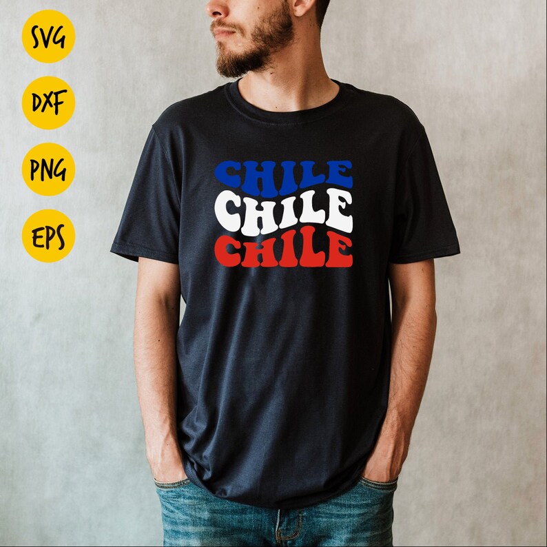 Chile Svg, Chile Groovy Svg, Chile Flag,chile Leopard Svg,chile Love ...
