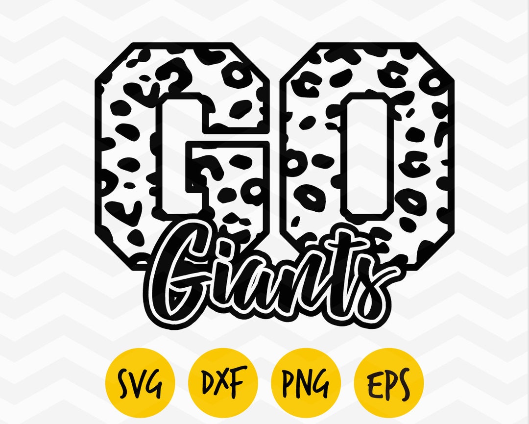 Go Giants Svg, Giants Svg, Giants Animal Print Png, Giants Pride, I ...