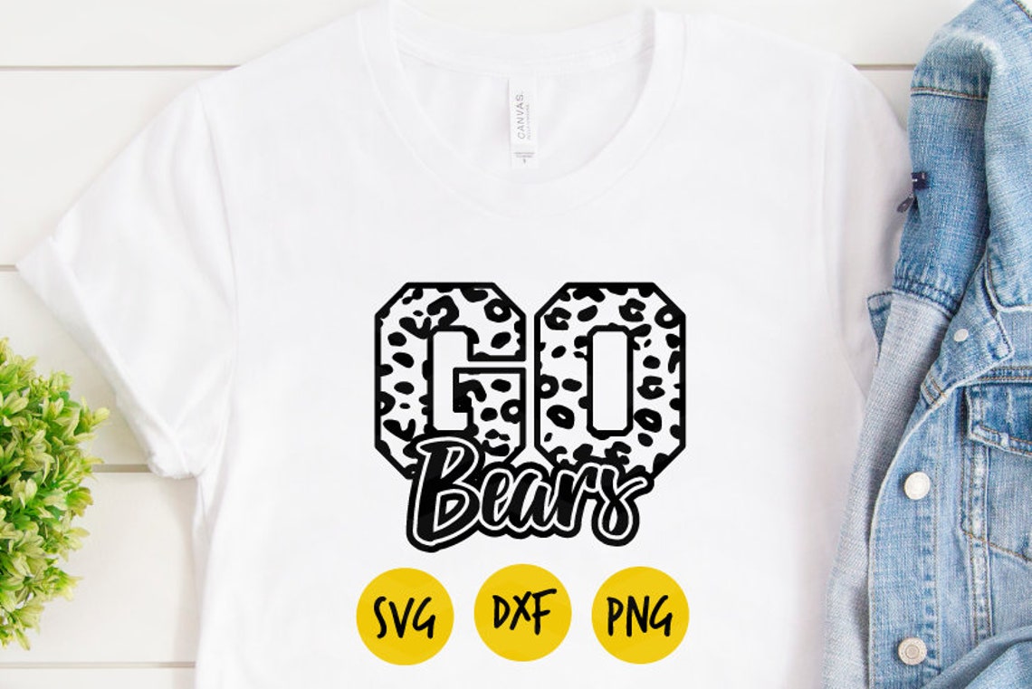 Go Bears Svg, Bears Leopard Svg, Bears Pride, Bears Cut File, Love ...