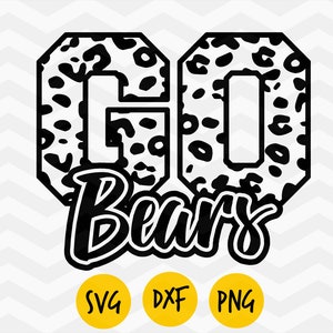 Go Bears Svg, Bears Leopard Svg, Bears Pride, Bears Cut File, Love ...