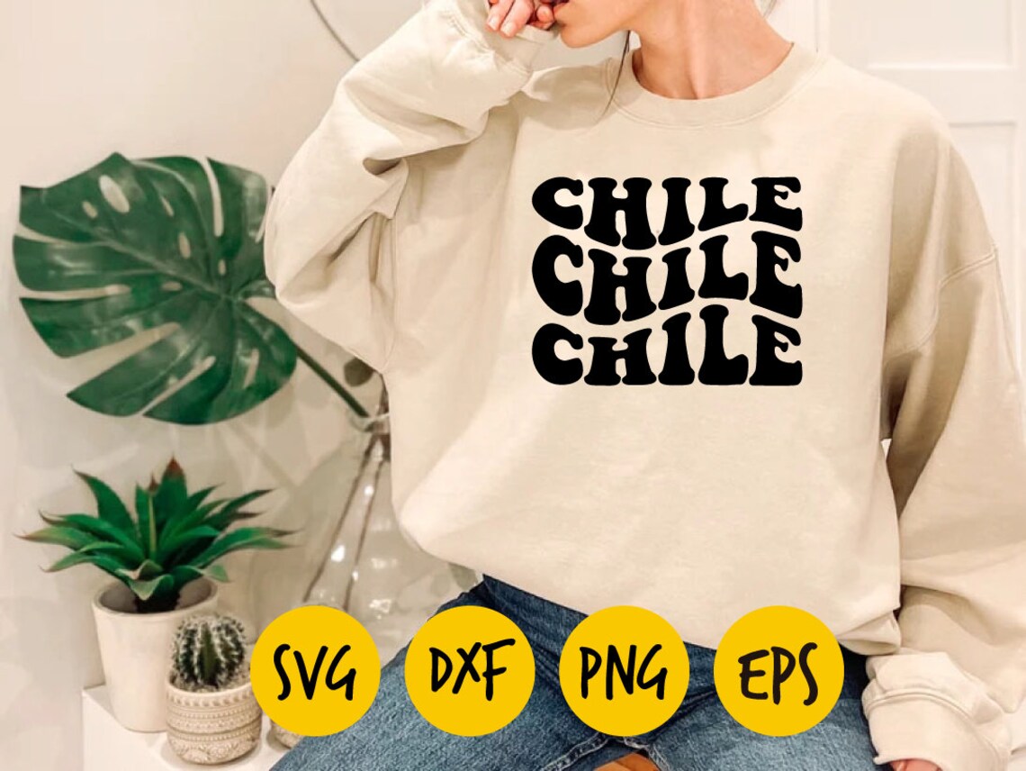 Chile Svg, Chile Groovy Svg, Chile Flag,chile Leopard Svg,chile Love ...